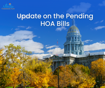 Update on the Pending HOA Bills - Altitude Community Law