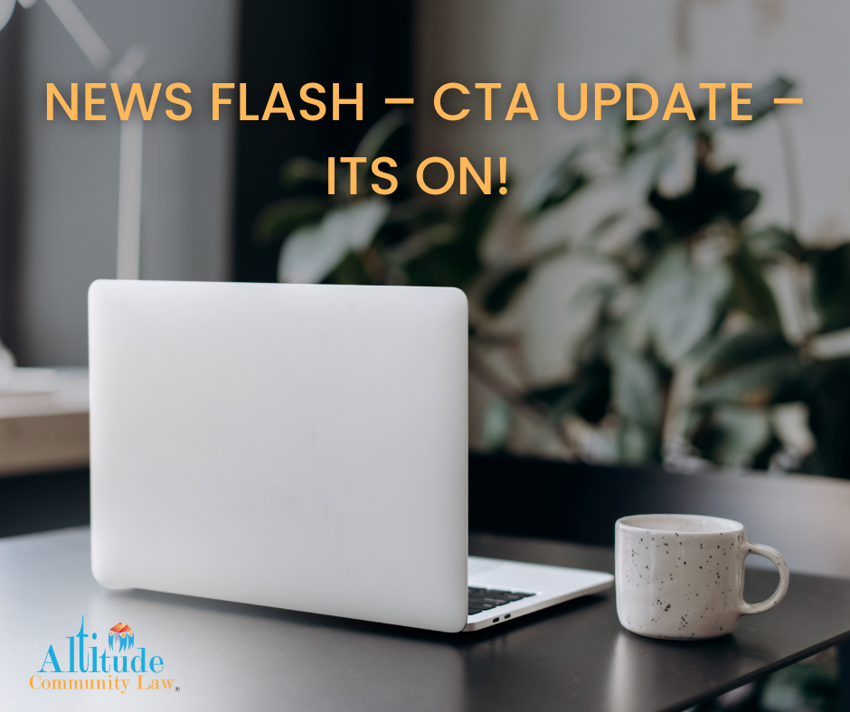 NEWS FLASH – CTA UPDATE – ITS ON! - Altitude Community Law