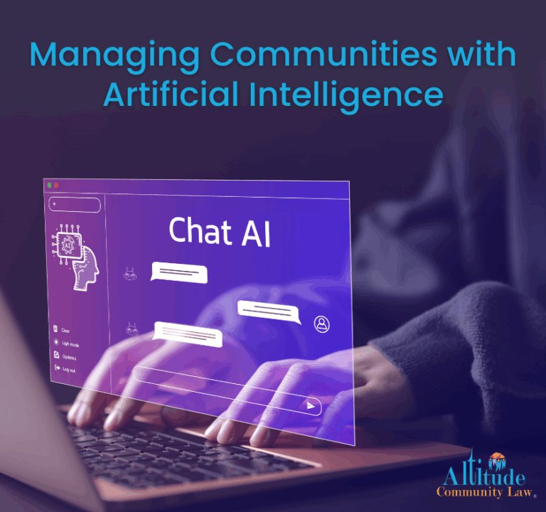 Managing Communities with Artificial Intelligence - Altitude Community Law